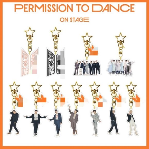 Accessories | Bts Acrylic Keychains Permission To Dance Version | Poshmark